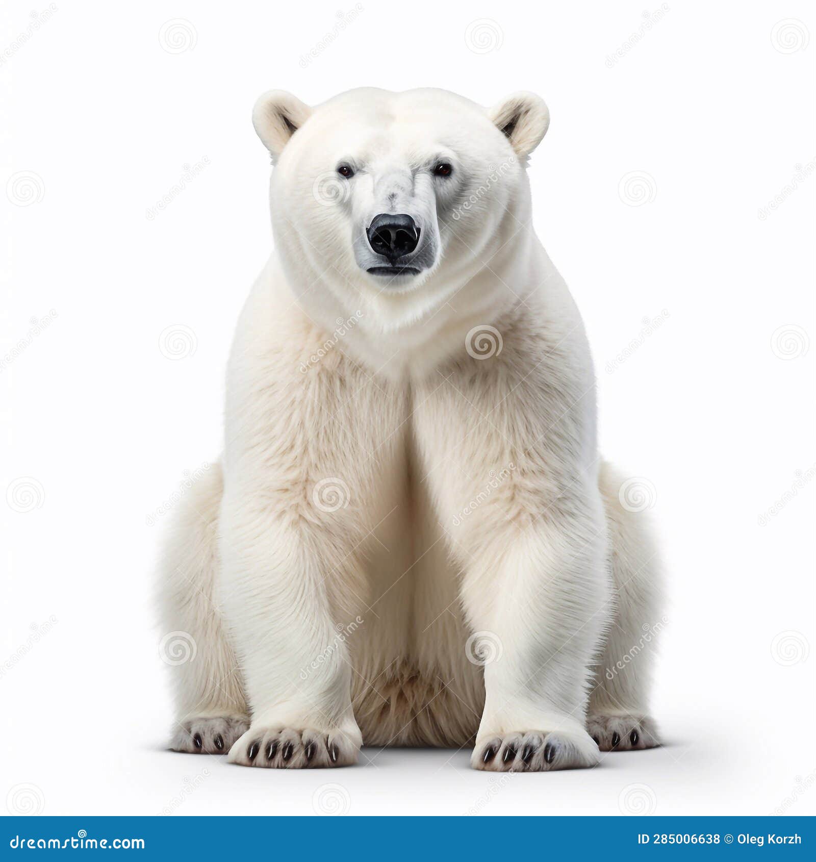 Beautiful Wild Beast Bear Looking Forward is Shown in Full Length, Ai ...