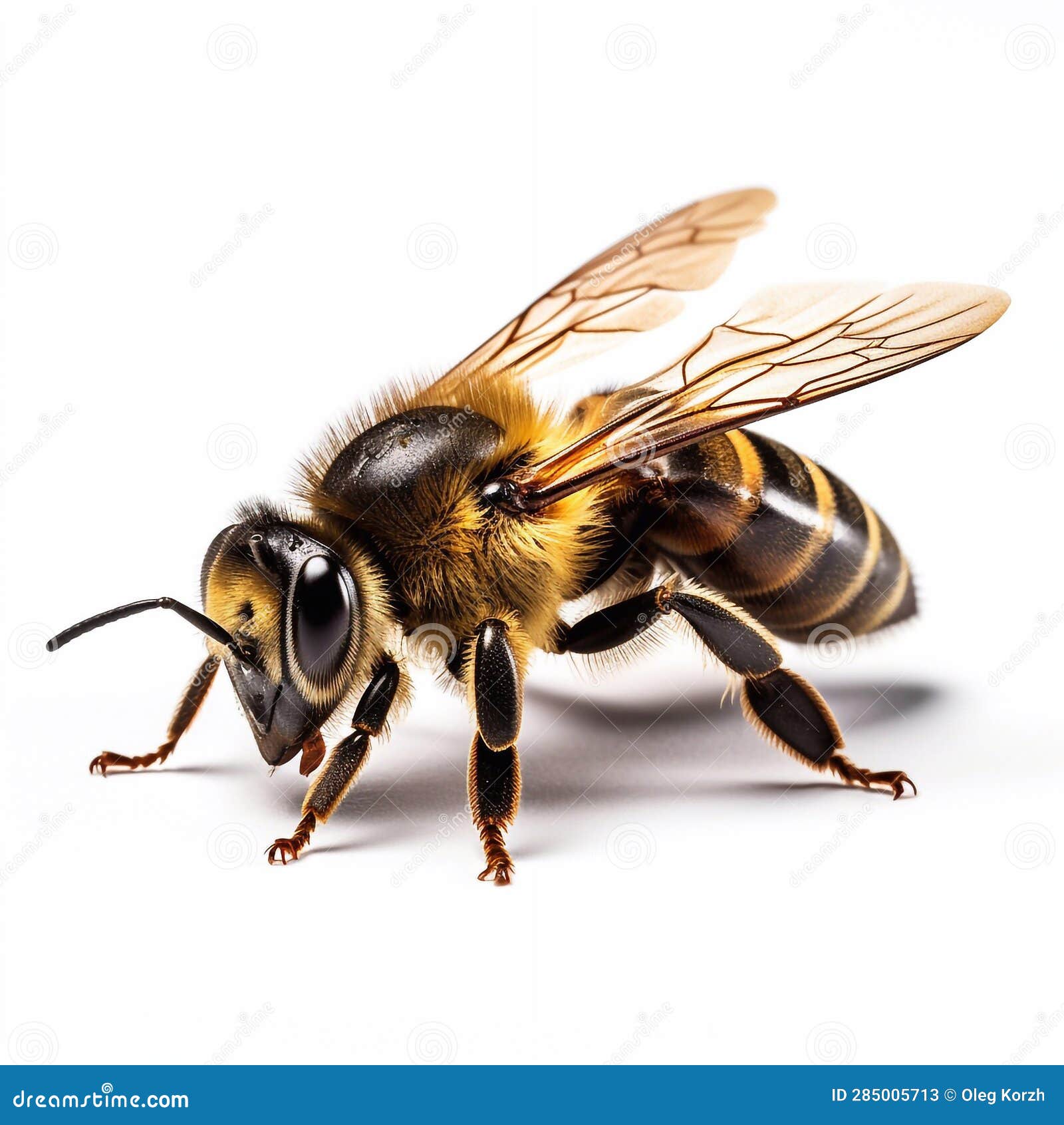 Beautiful Wild Beast Bee Looking Forward is Shown in Full Length, Ai ...