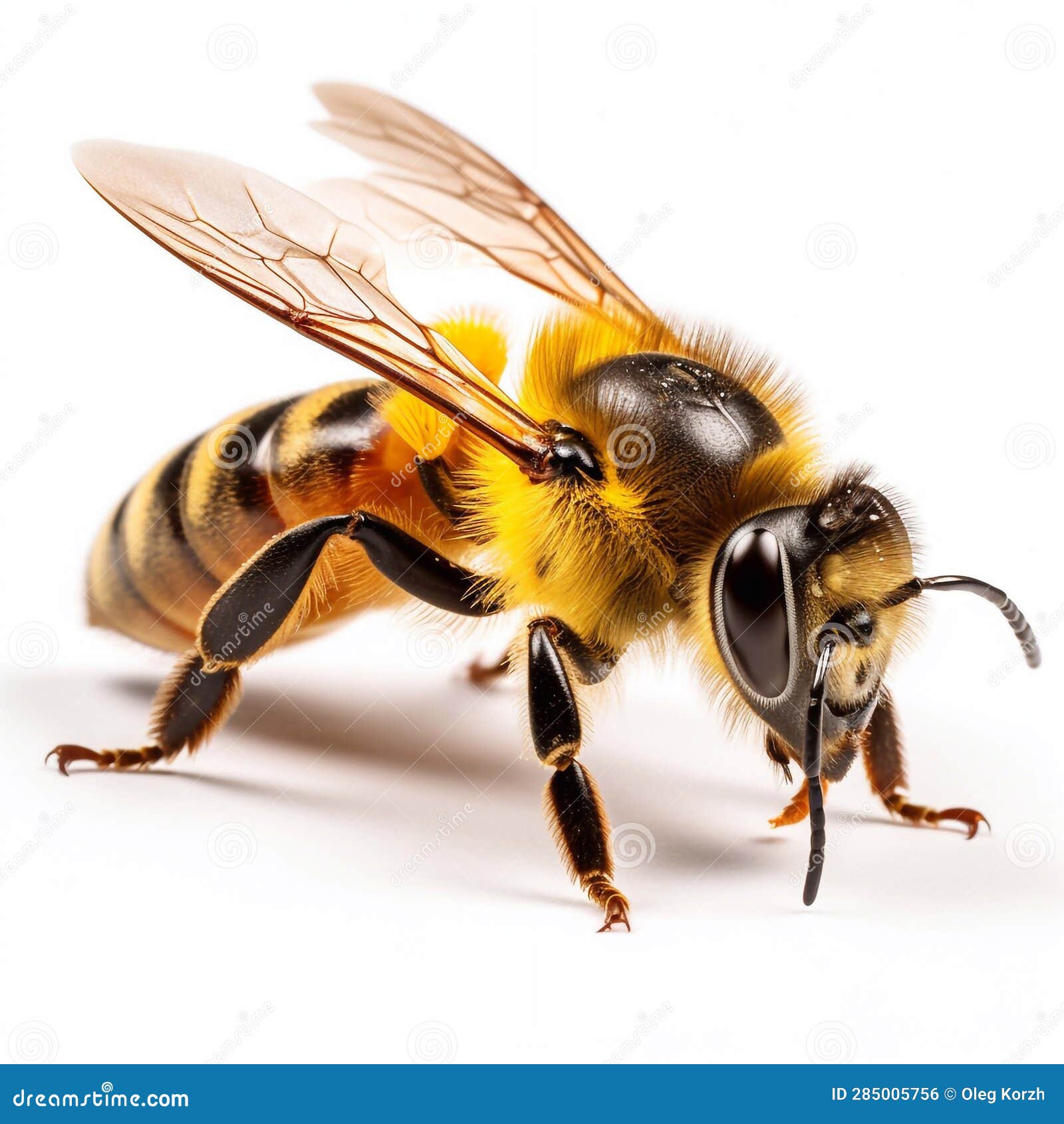 Beautiful Wild Beast Bee Looking Forward is Shown in Full Length, Ai ...