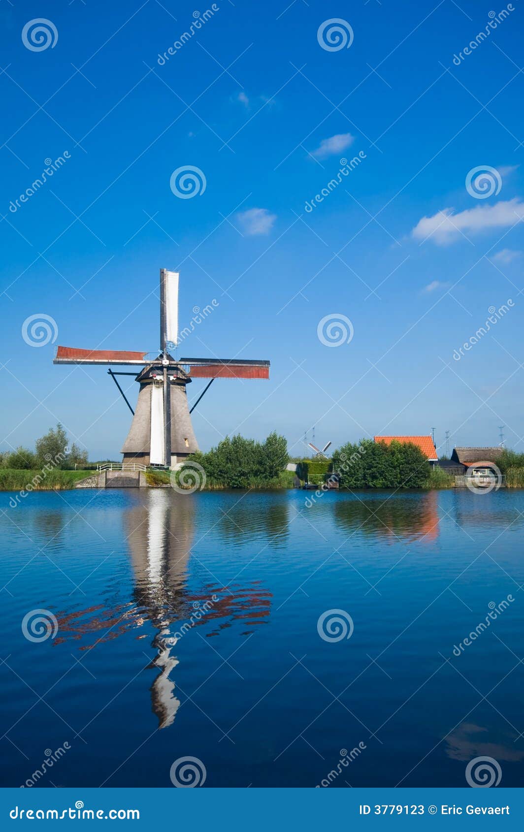 Beautiful Windmill Landscape Stock Image - Image of history, culture ...