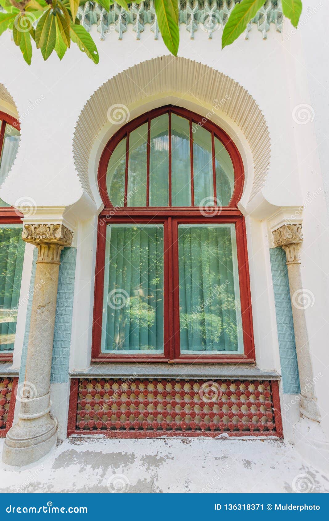 Beautiful Window in Oriental Style Stock Image - Image of orient, islam ...