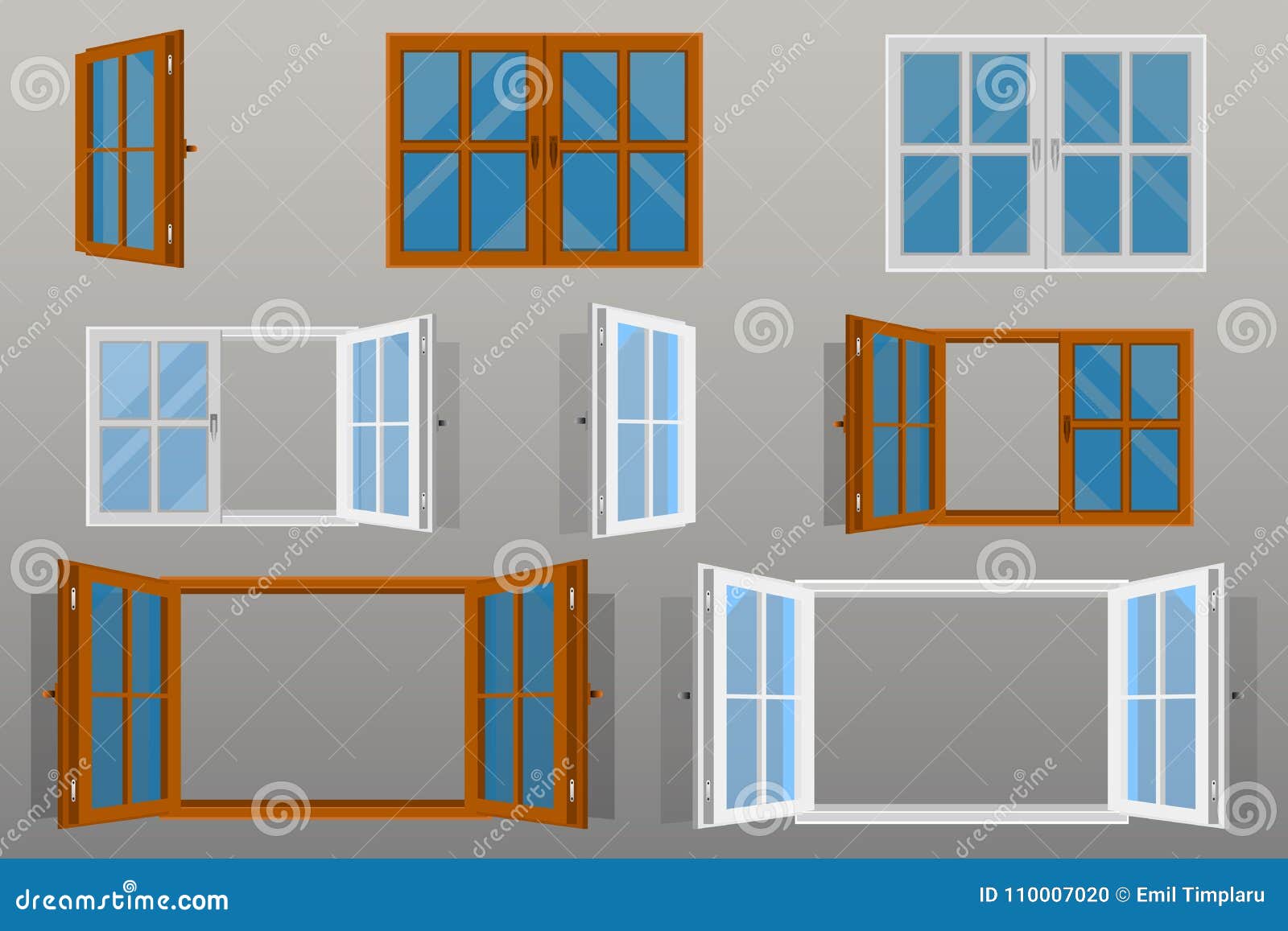 Beautiful Windows Vector Design Illustration Stock Vector ...