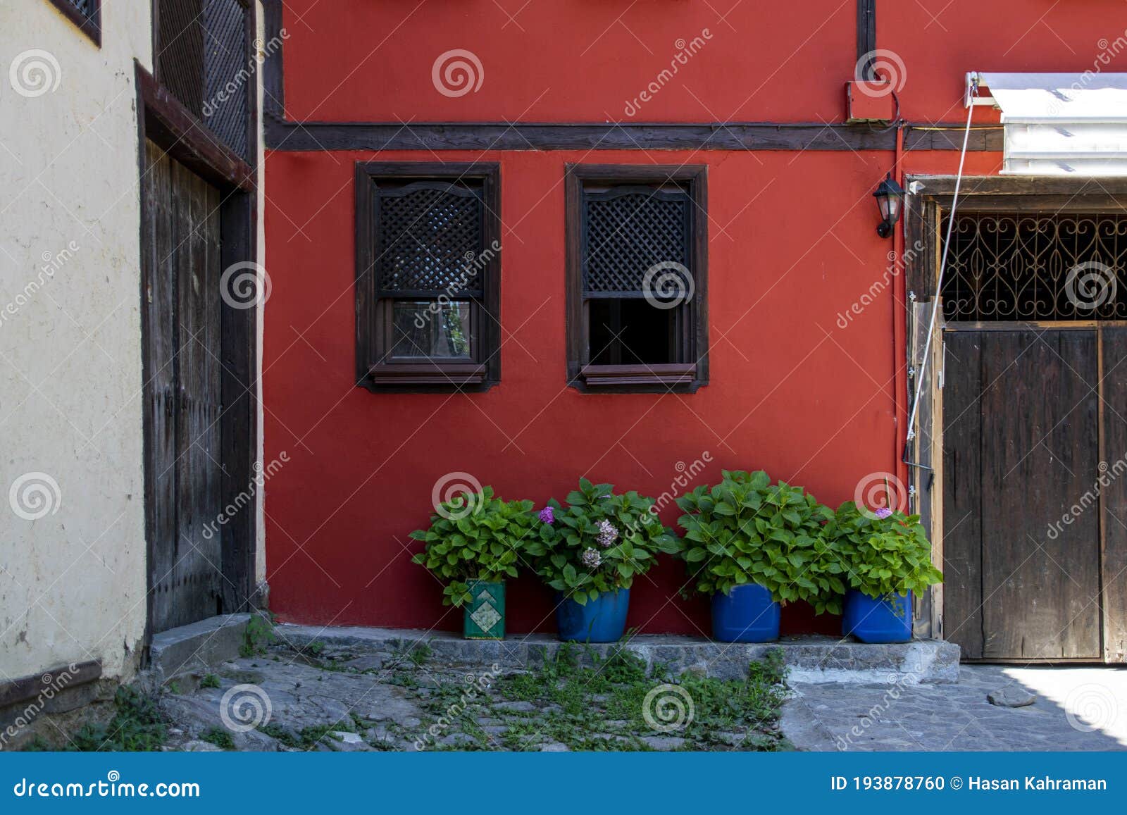 2 Beautiful Windows of the Village House Stock Photo - Image of windows ...
