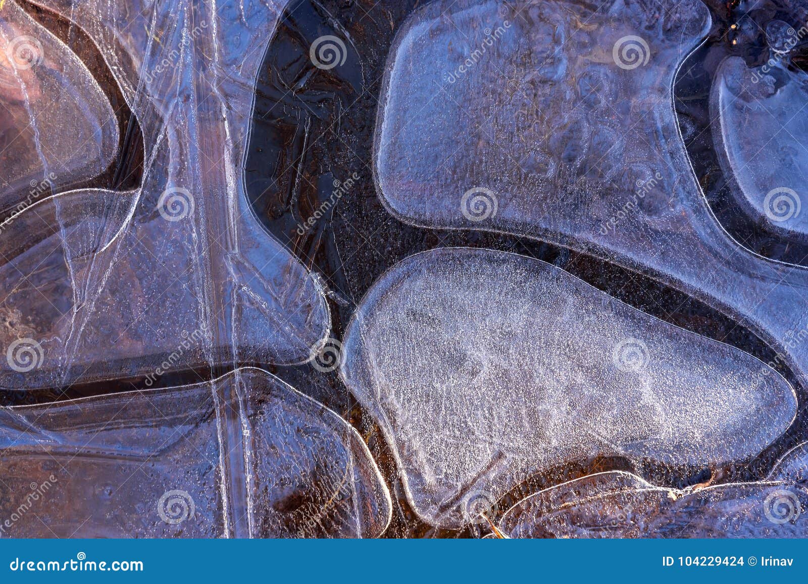 Ice Pattern Shapes Background Sunlight Stock Photo - Image of cold ...