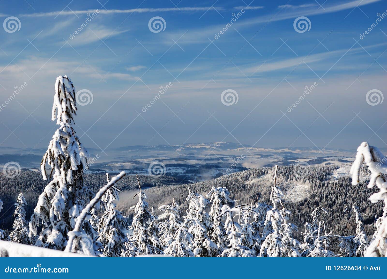 Beautiful Winter Day in Mountains Stock Photo - Image of picturesque ...