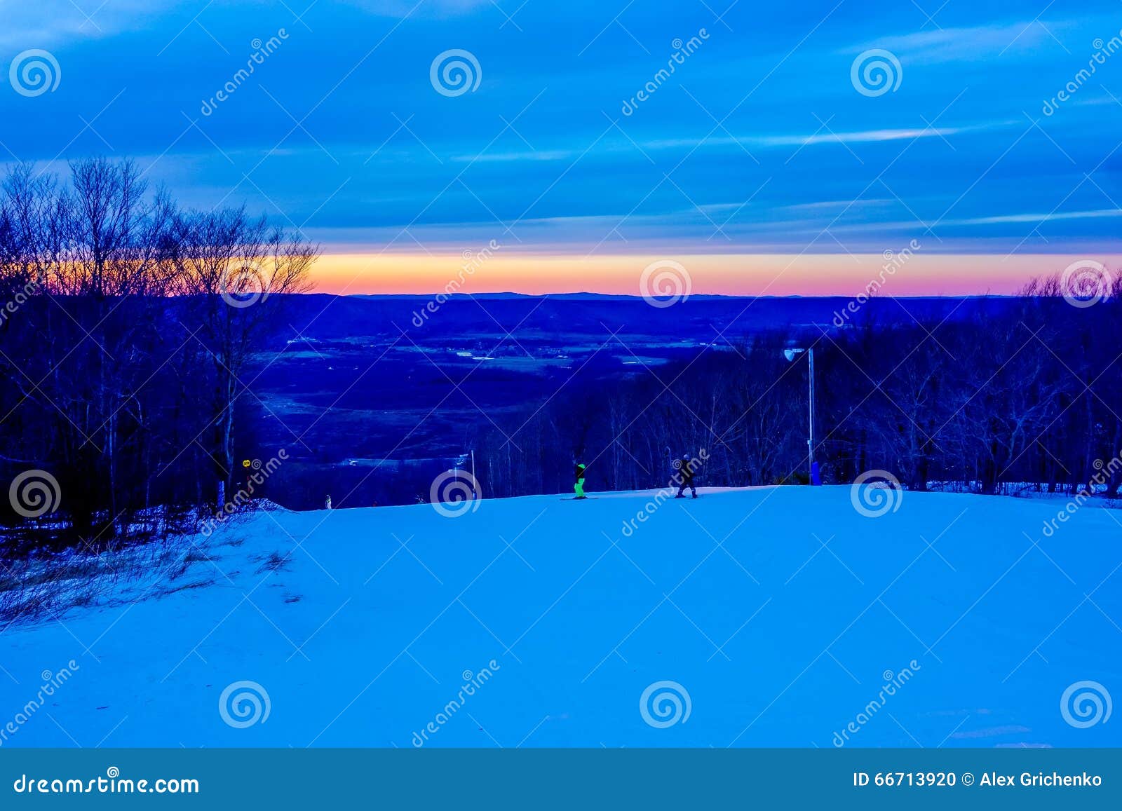 Beautiful Winter Landscape at Timberline West Virginia Stock Photo ...