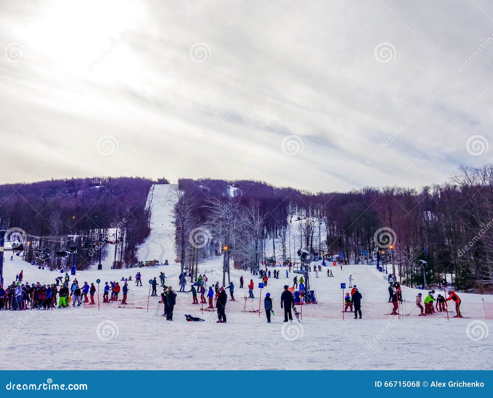 Beautiful Winter Landscape at Timberline West Virginia Editorial Stock ...