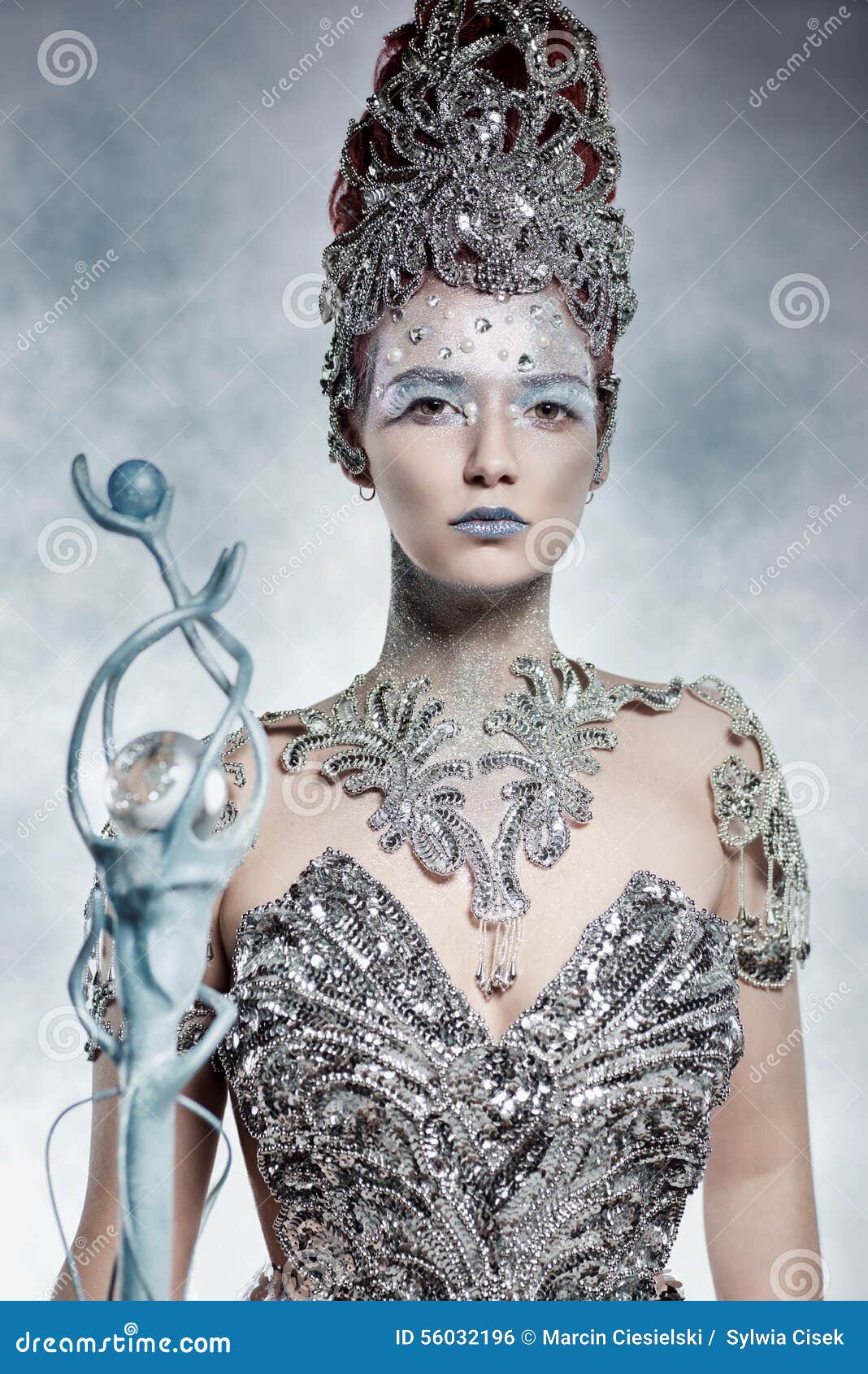 Beautiful winter witch stock photo. Image of extravagant - 56032196