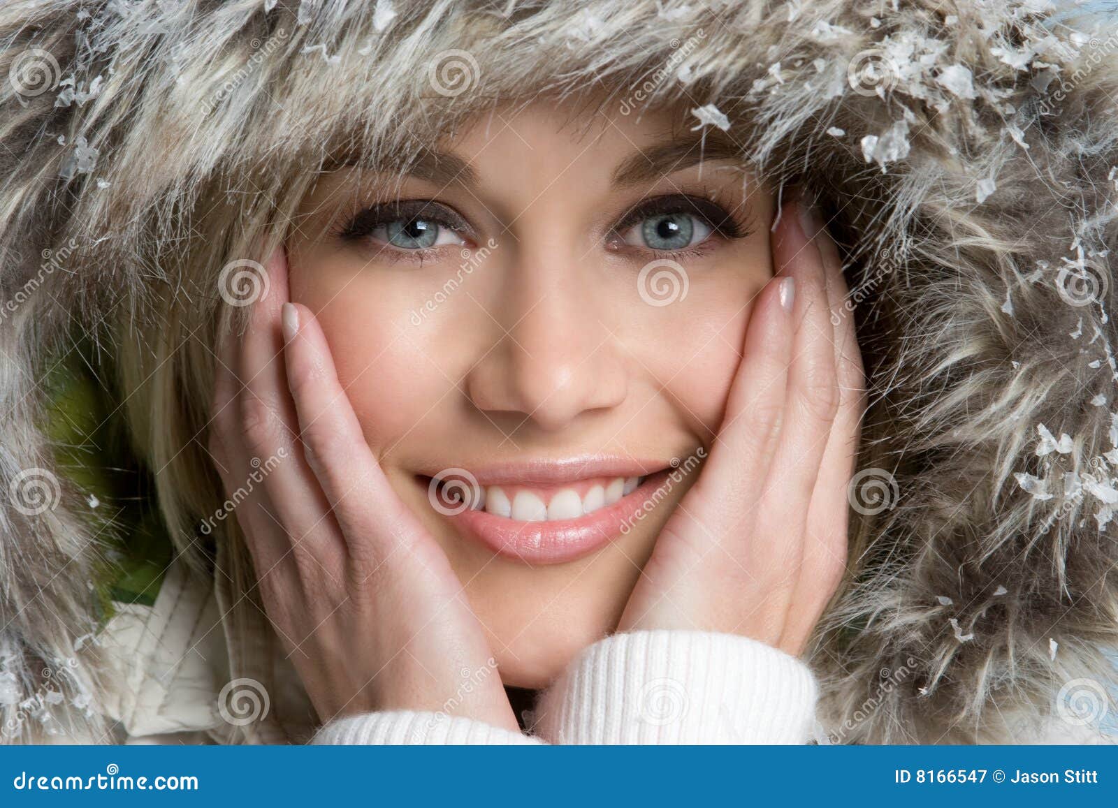 Beautiful Winter Woman stock image. Image of people, portrait - 8166547