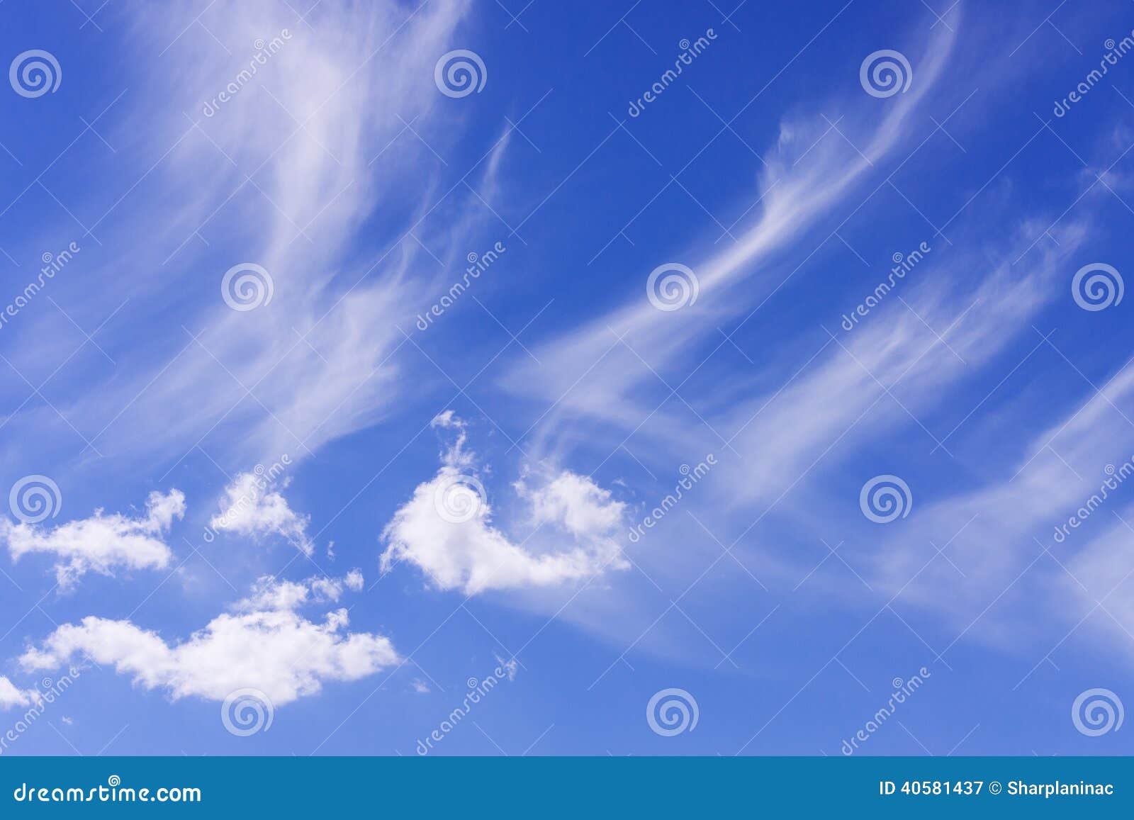 Beautiful wispy clouds stock image. Image of motion, light - 40581437