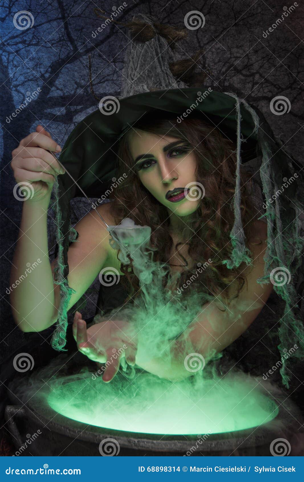 Beautiful Witch Woman With Armor Royalty-Free Stock Photo ...