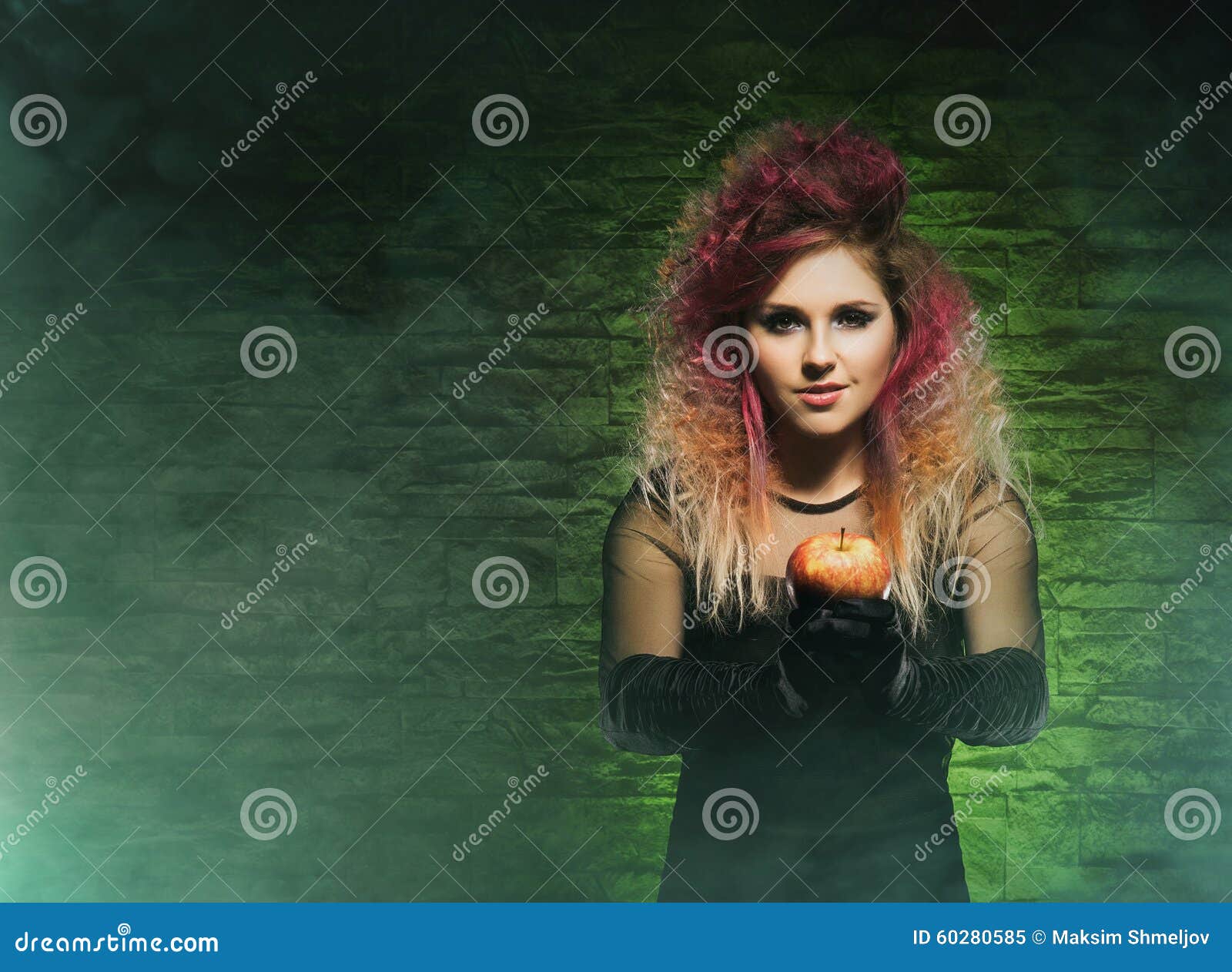 Beautiful Witch Making Witchcraft Stock Image - Image of apple, fantasy ...