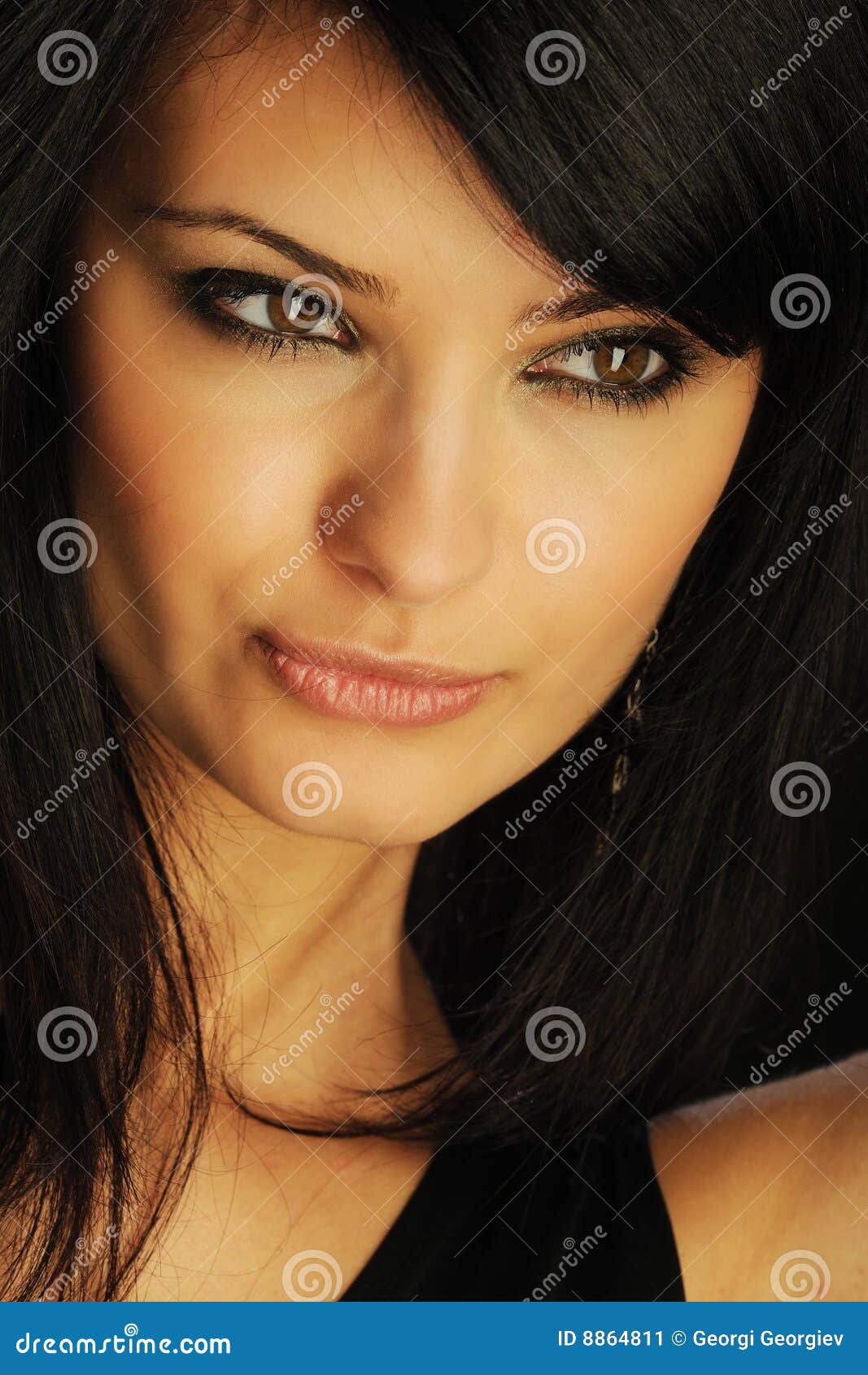 Beautiful woman stock image. Image of light, people, makeup - 8864811