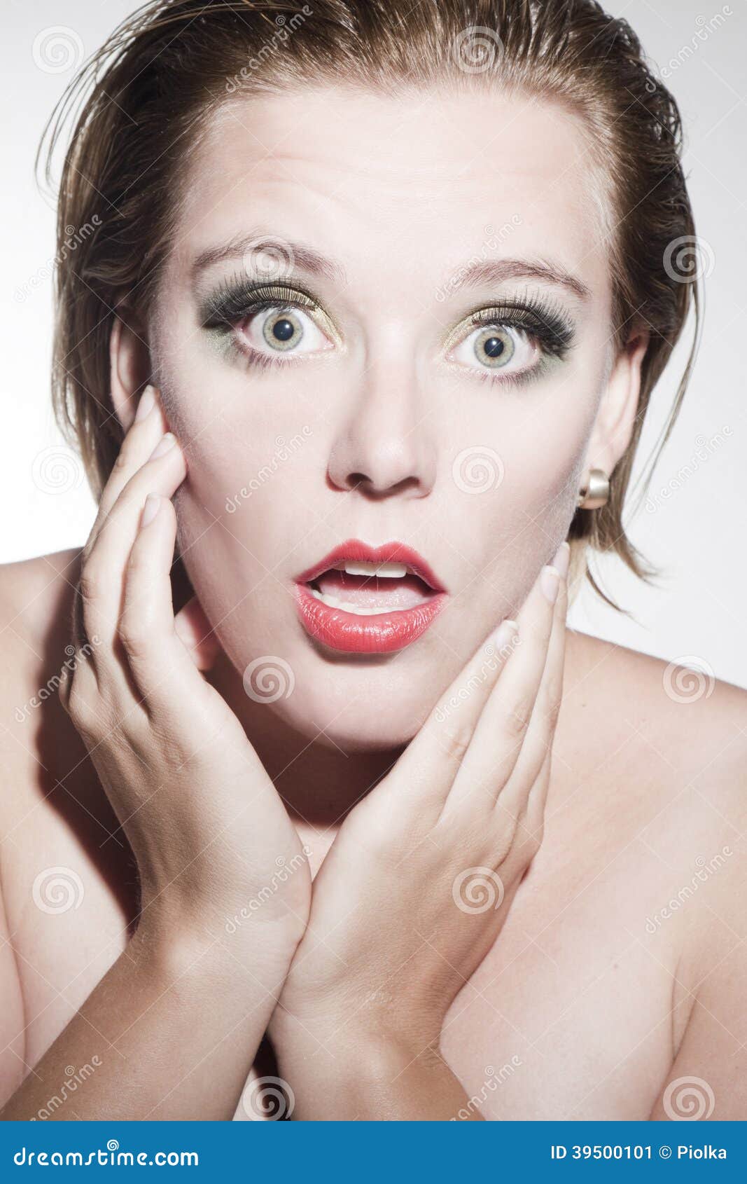 Beautiful woman amazed stock image. Image of blarney - 39500101