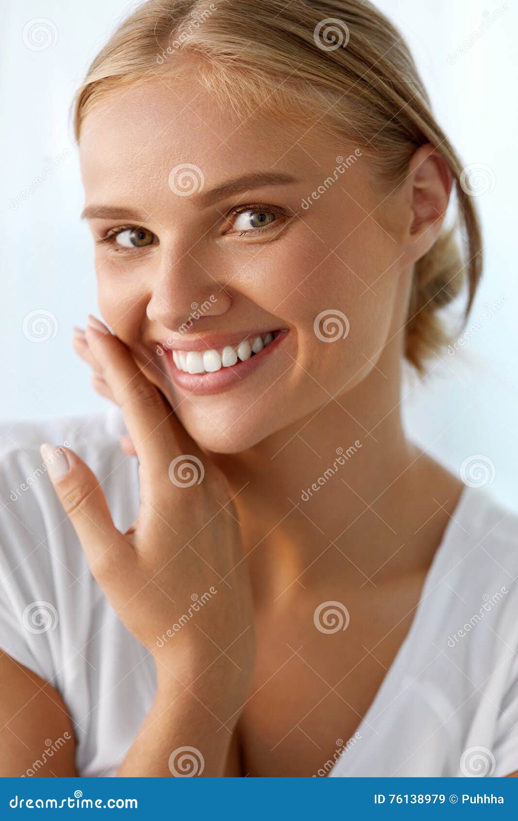 Beautiful Woman with Beauty Face, Healthy White Teeth Smiling Stock ... Beautiful Woman with Beauty Face, Healthy White Teeth Smiling Stock ...