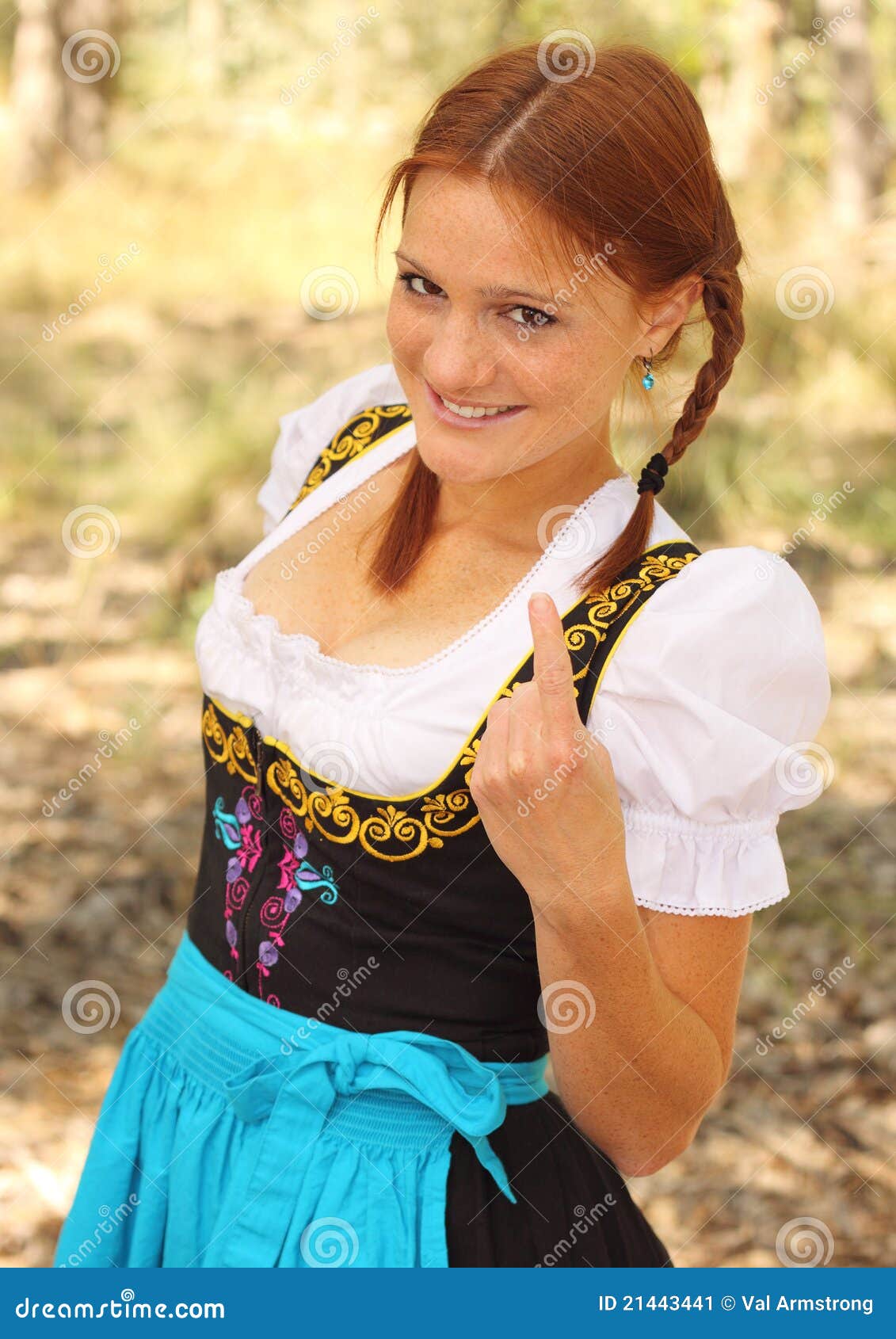 Beautiful Woman Beckoning stock image. Image of braid - 21443441