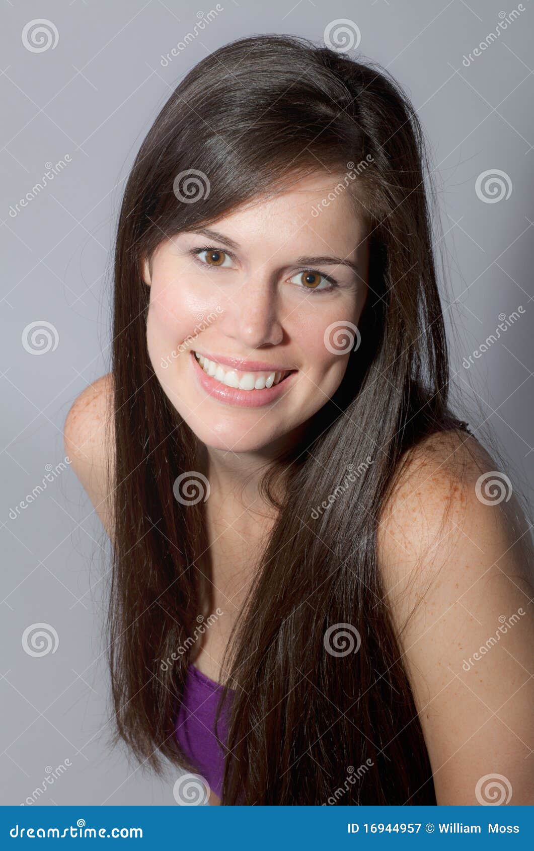 Beautiful Woman with Big Smile Stock Image - Image of luster, perky ...