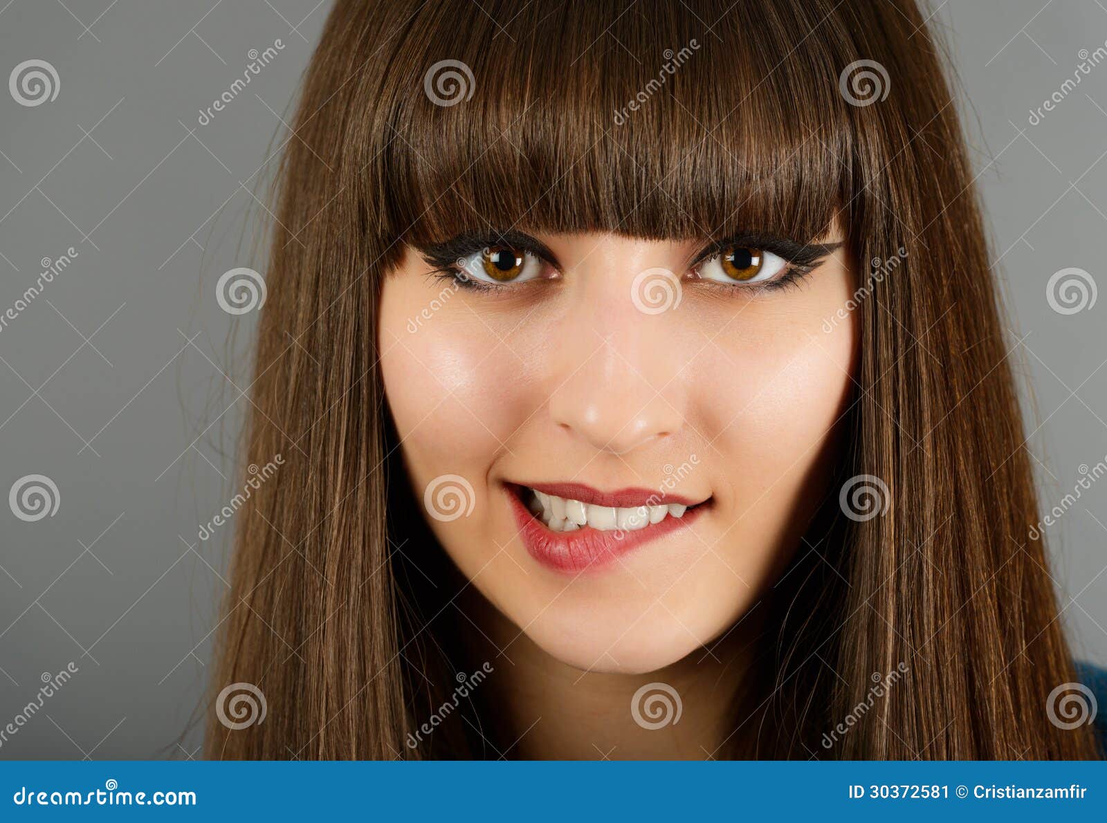 A Beautiful Woman Biting Her Lip Sensual Stock Image Image Of Fashion