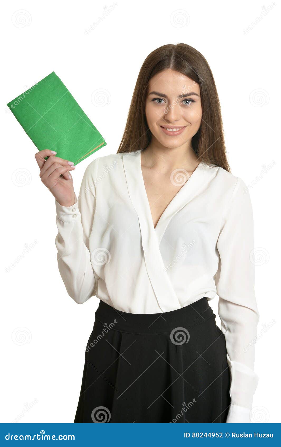 Beautiful woman with book stock photo. Image of human - 80244952