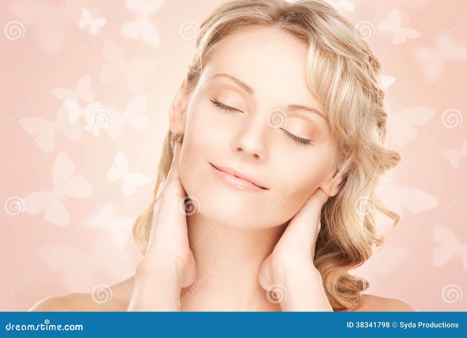 Beautiful Woman with Butterflies Stock Photo - Image of nice, beautiful ...