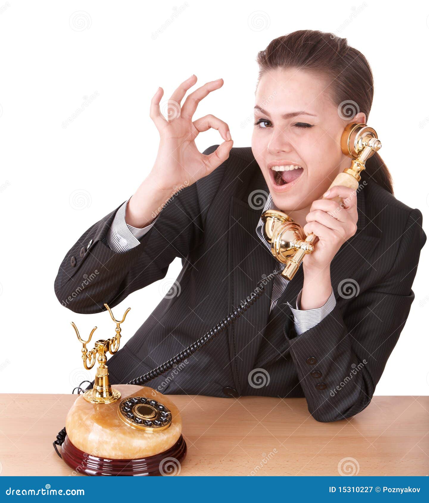Beautiful Woman Calling by Phone. Stock Image - Image of cool, idea ...