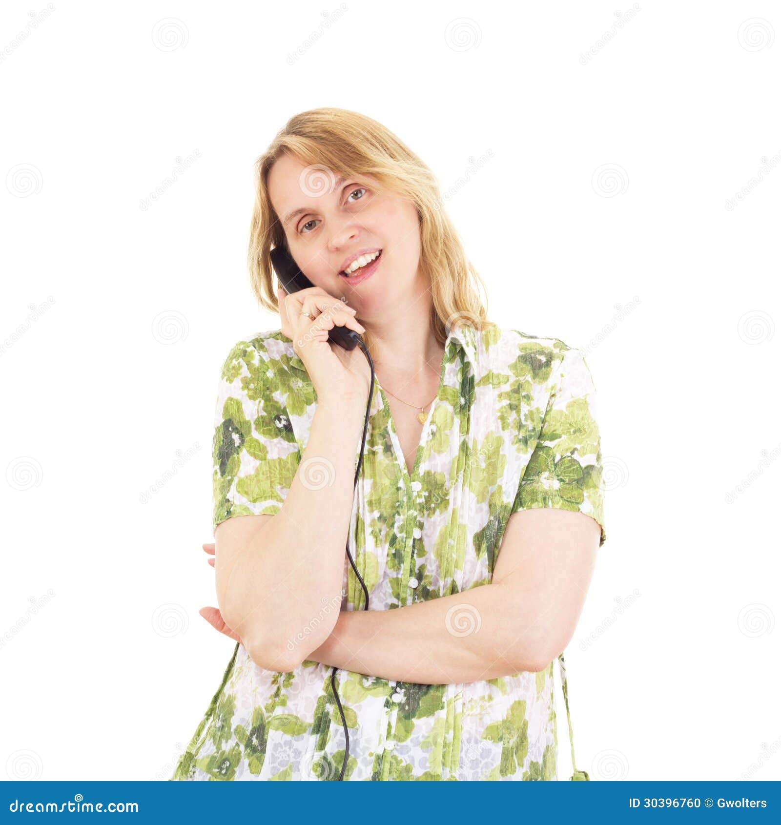 Beautiful Woman Calling Somebody Stock Photo - Image of phone, linear ...