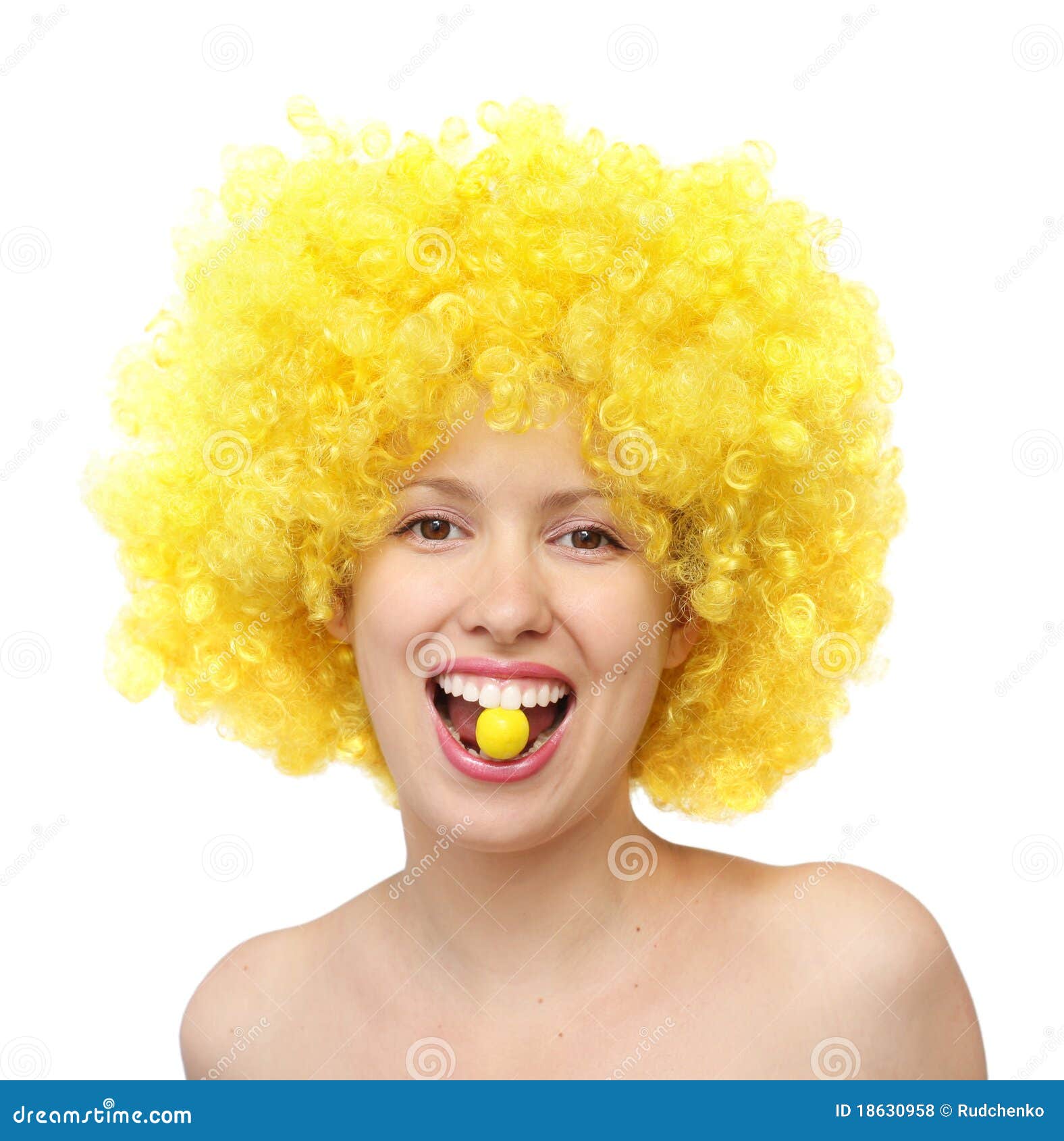 Beautiful woman with candy stock photo. Image of beautiful - 18630958