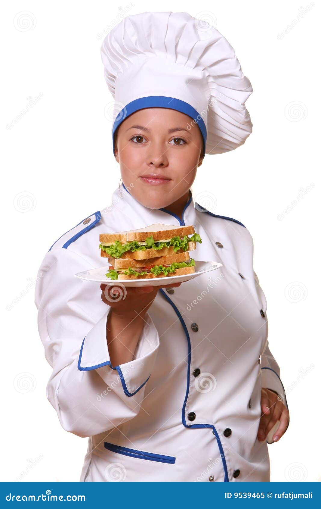 Beautiful Woman in Chef Image Stock Image - Image of industry, adult ...