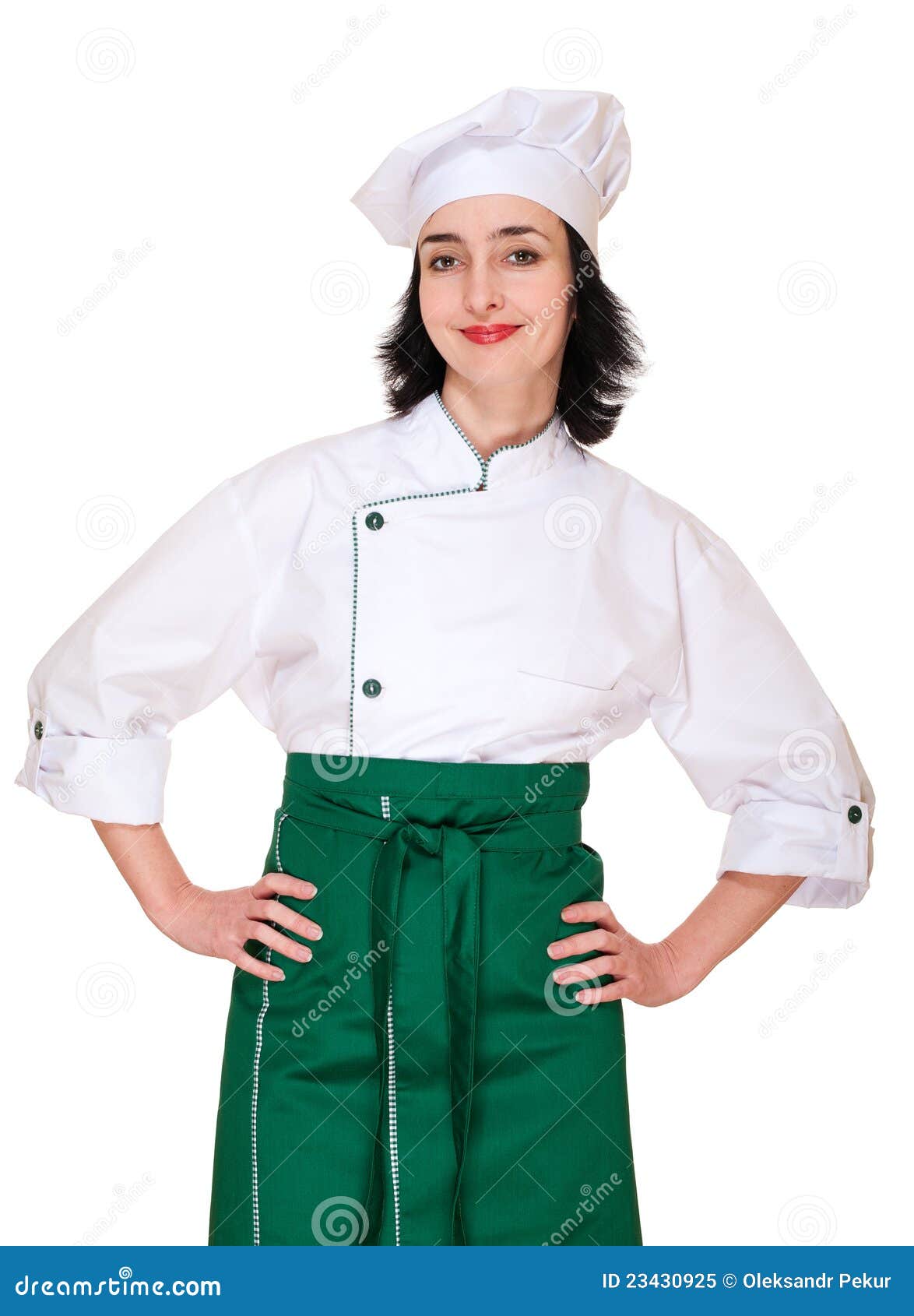 Beautiful Woman in Chef Uniform Stock Image - Image of uniform, cook ...
