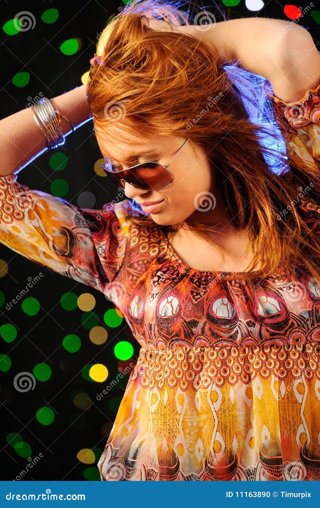 Beautiful woman dancing stock photo. Image of gorgeous - 11163890