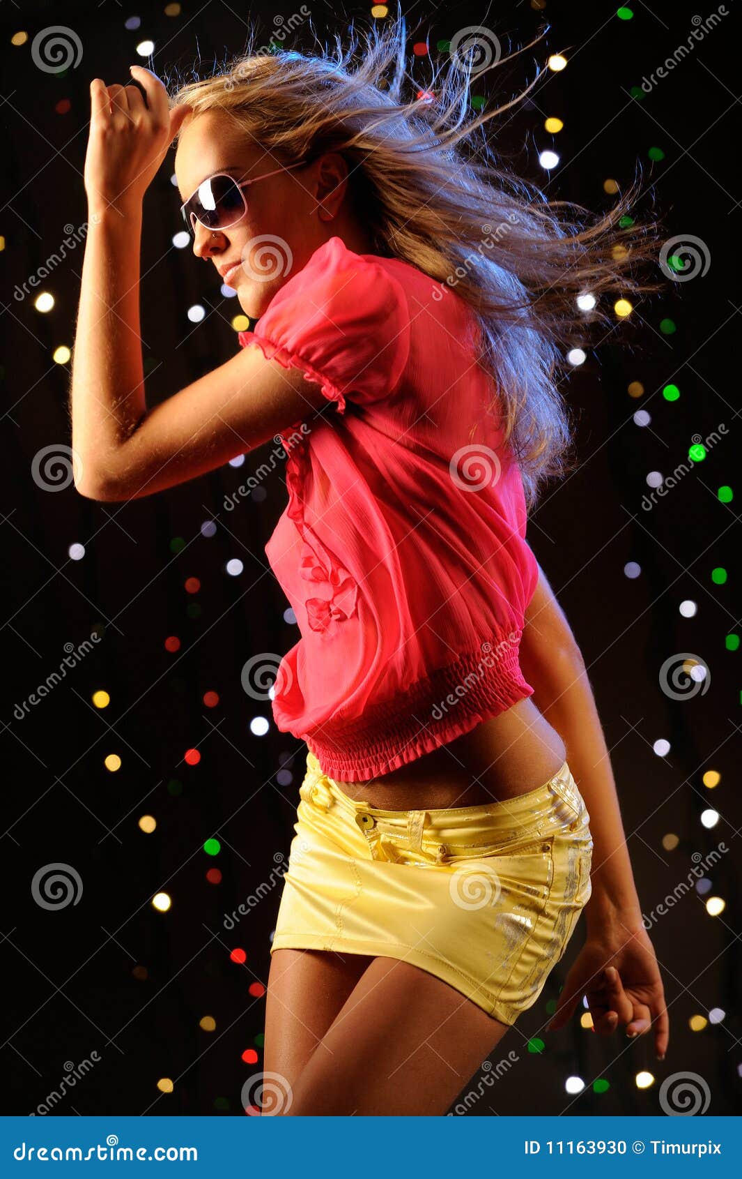 Beautiful Woman Dancing Stock Photo - Image: 11163930