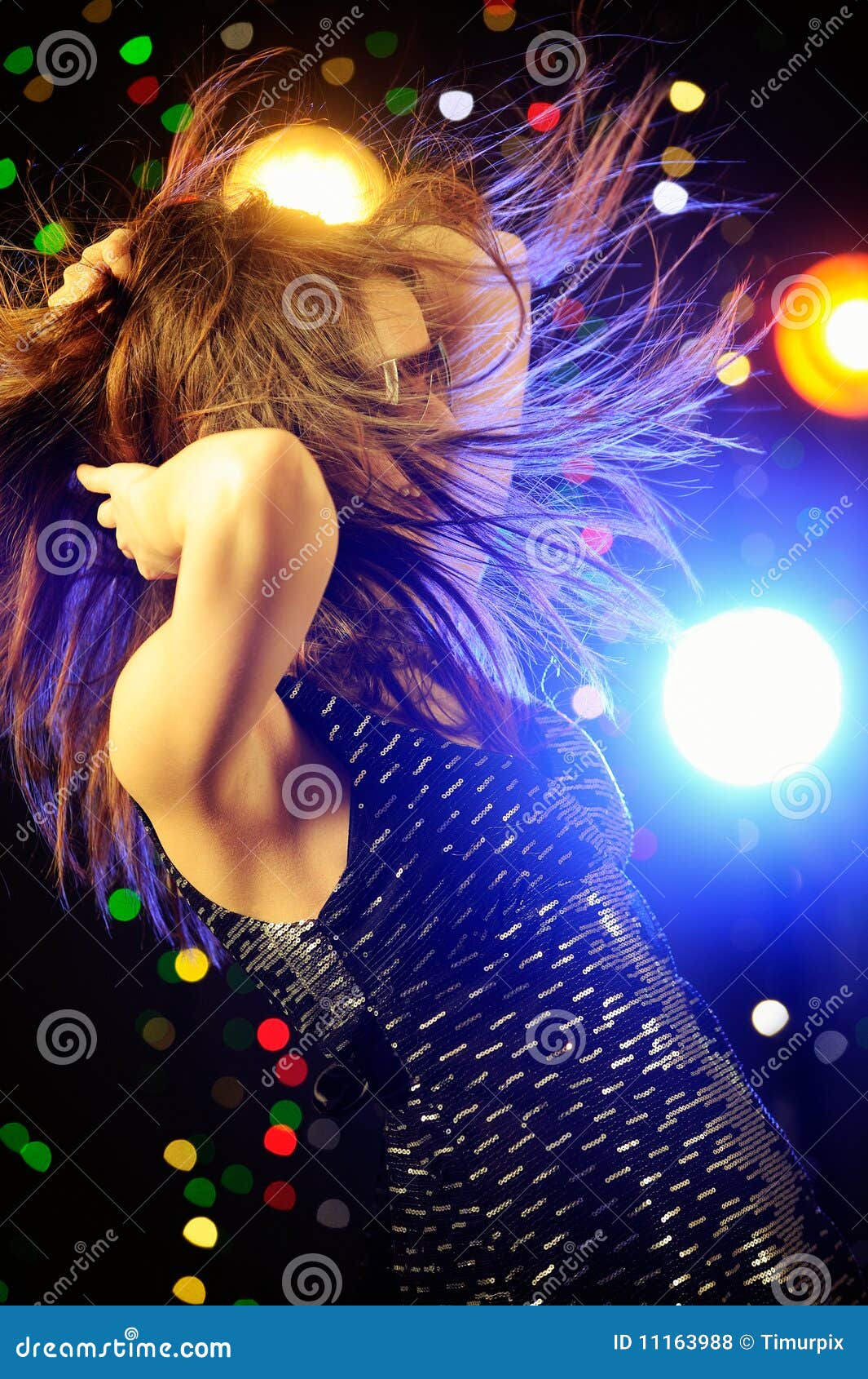 Beautiful woman dancing stock photo. Image of entertainment - 11163988