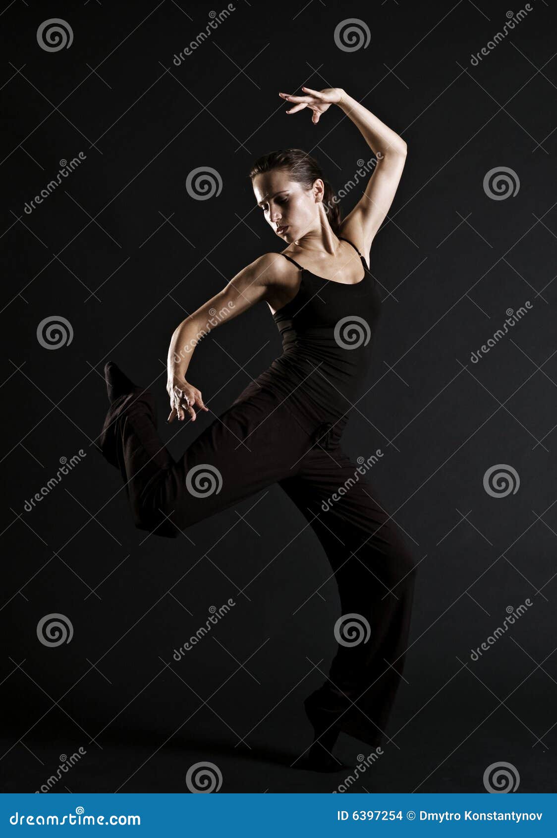 Beautiful woman dancing stock photo. Image of girl, elegance - 6397254
