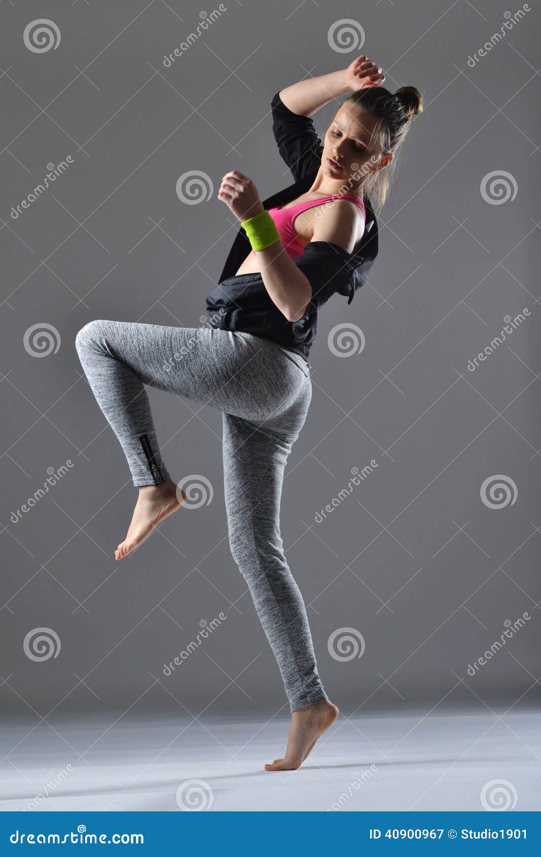 Beautiful woman dancing stock image. Image of girl, athlete - 40900967
