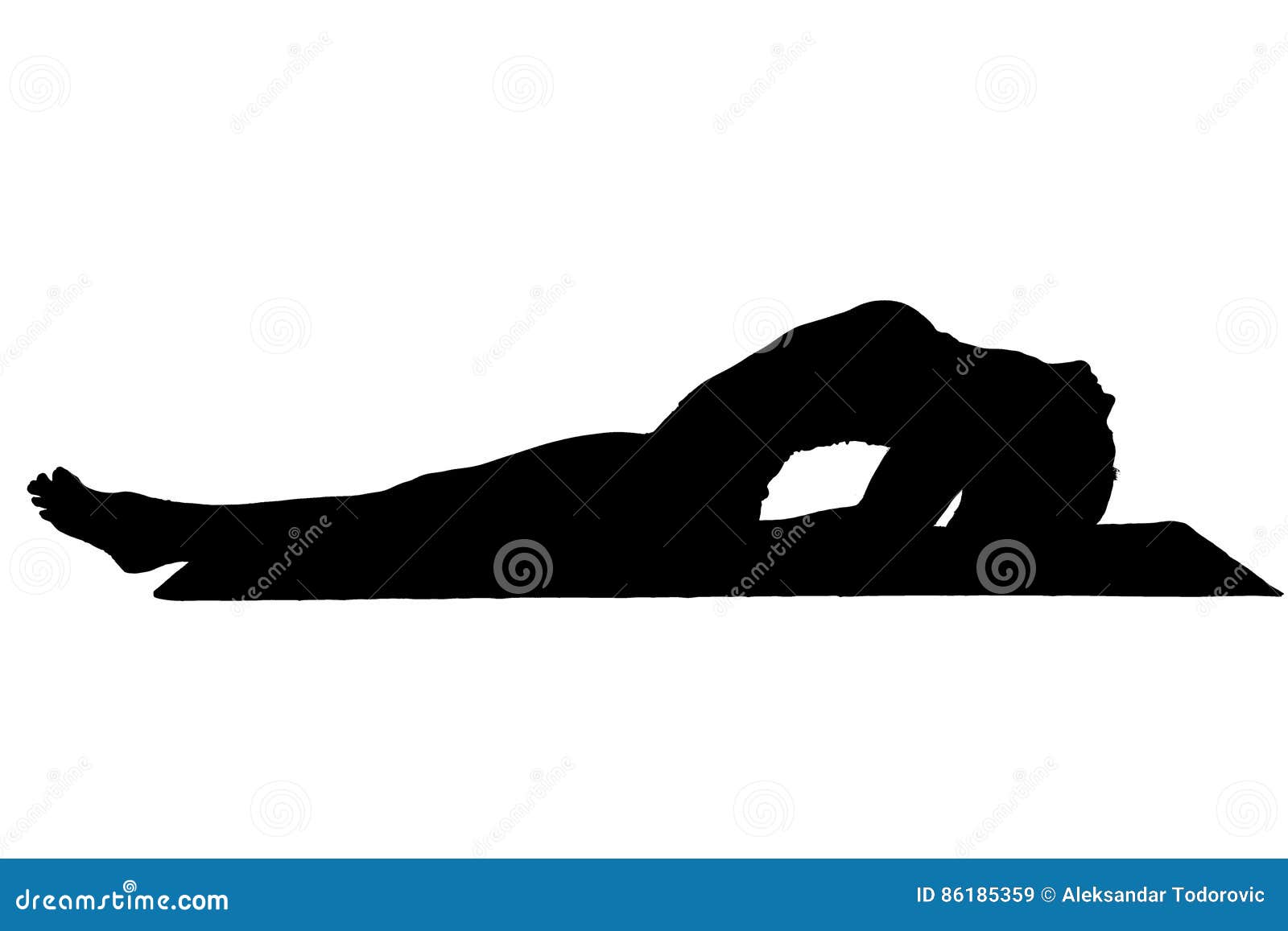 Beautiful Woman Doing Matsyasana Pose Stock Image - Image of healthy ...