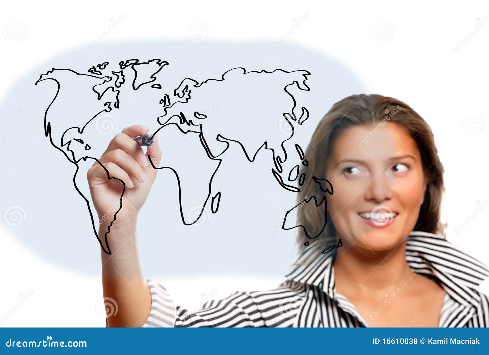 Drawing World Map Stock Photography | CartoonDealer.com #37037444