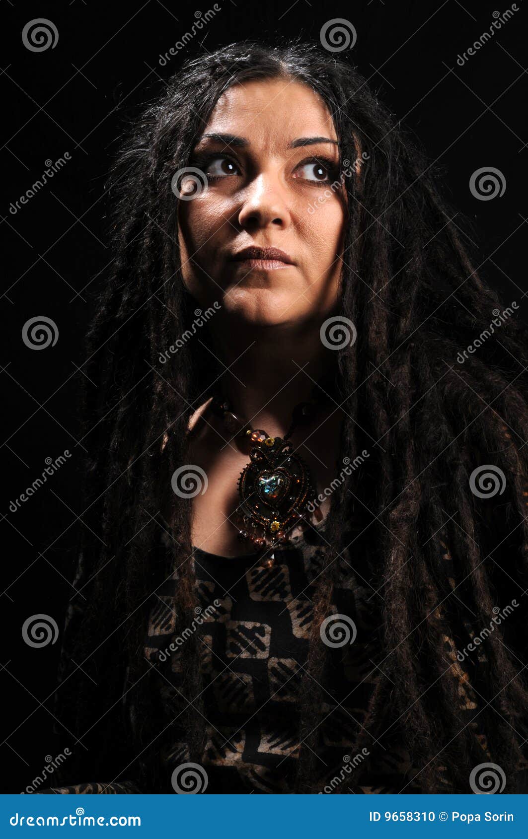 Beautiful Woman with Dreadlocks Stock Photo - Image of head, lady: 9658310