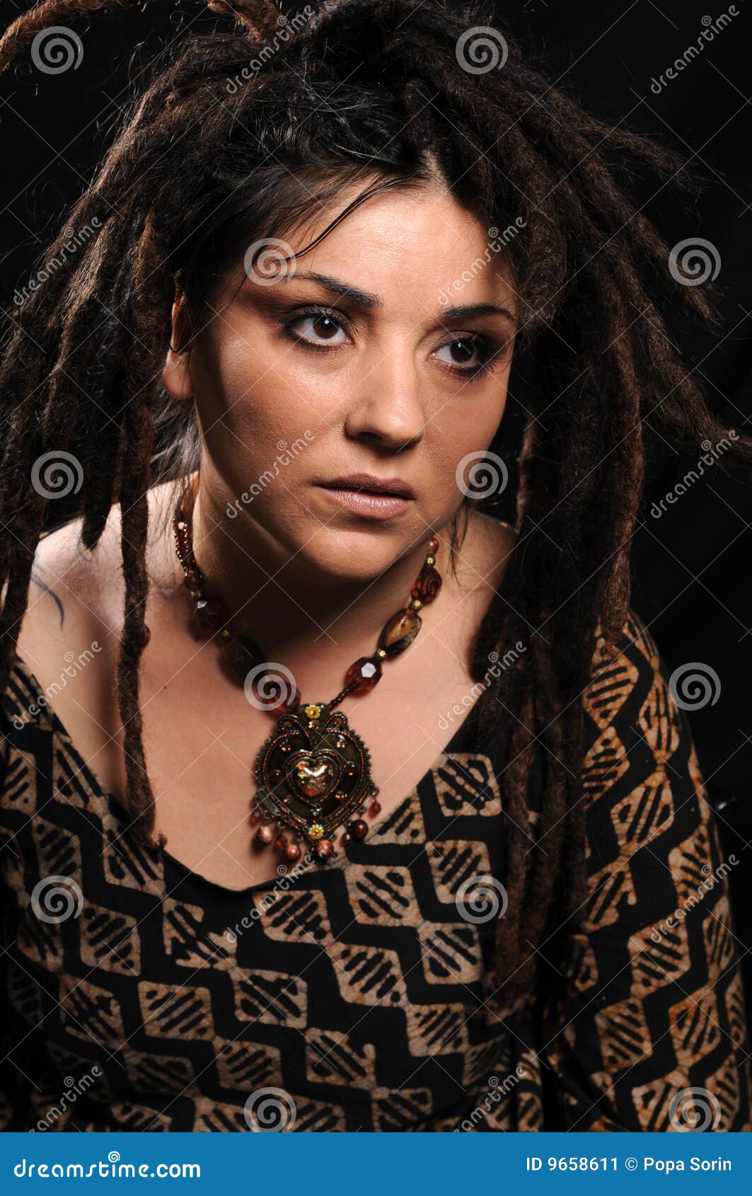 Beautiful Woman with Dreadlocks Stock Image - Image of dreadlocks ...