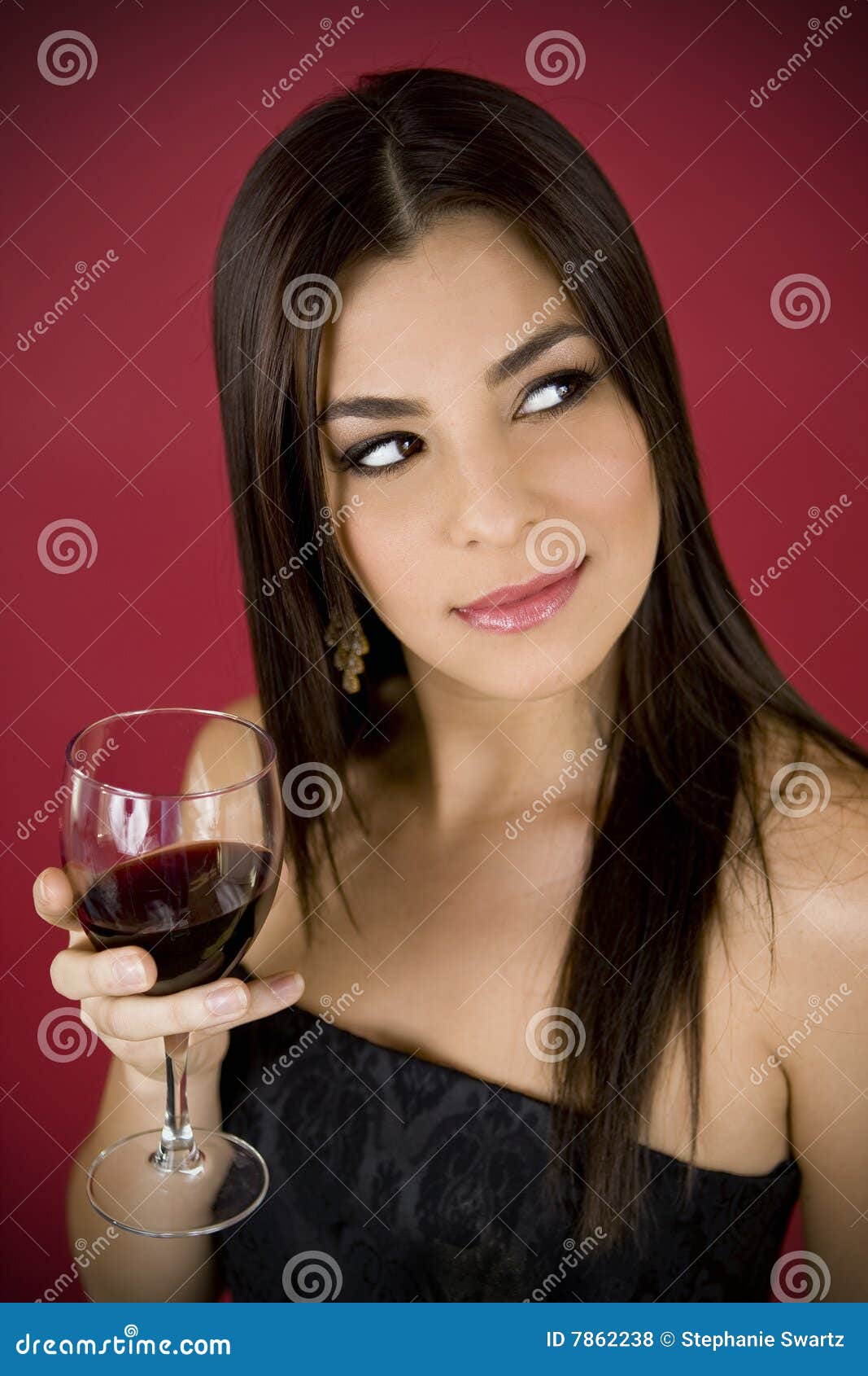 Beautiful woman drinking stock photo. Image of flirt, rave - 7862238