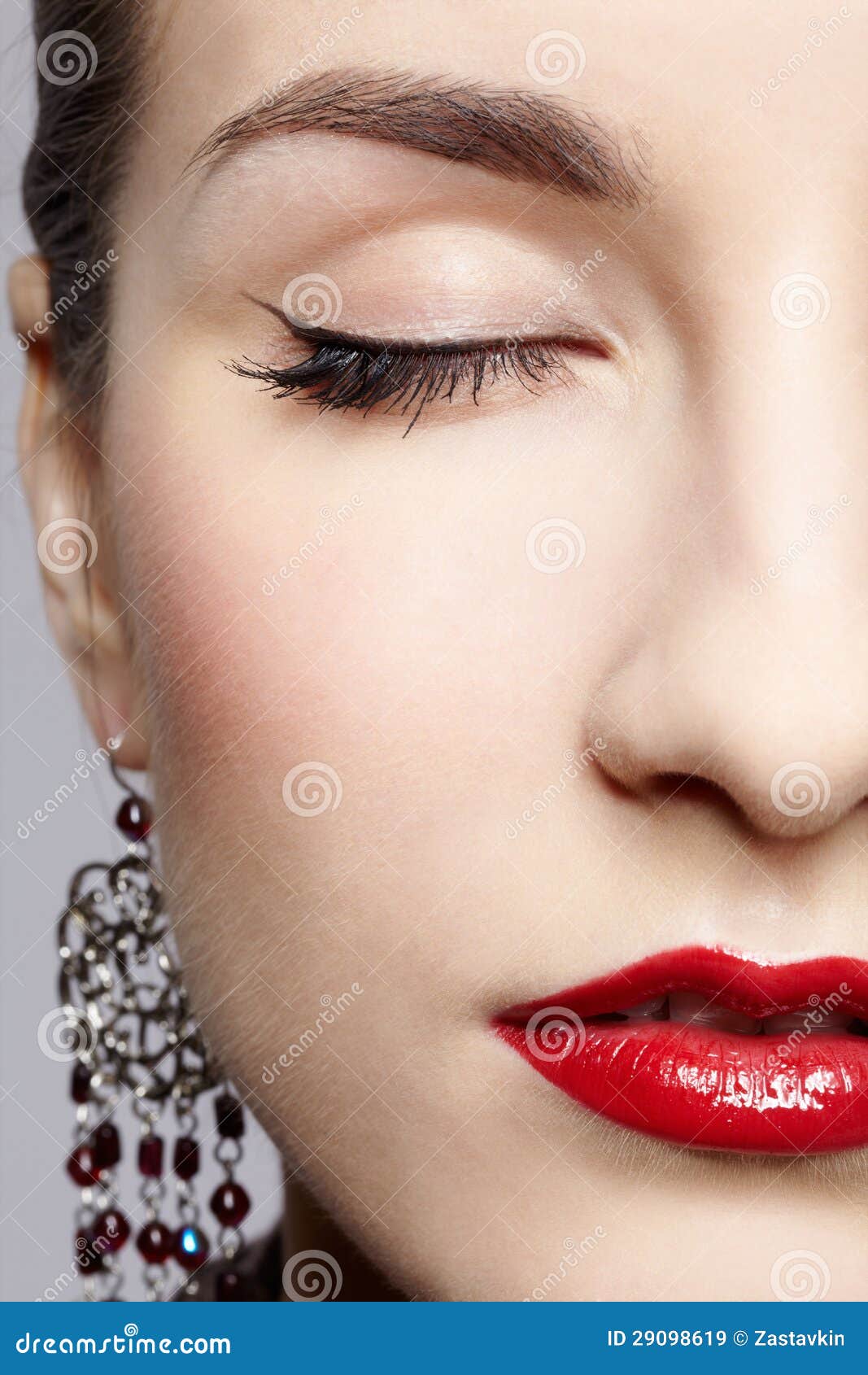 Beautiful Woman in Ear-rings Stock Image - Image of beautiful, body ...
