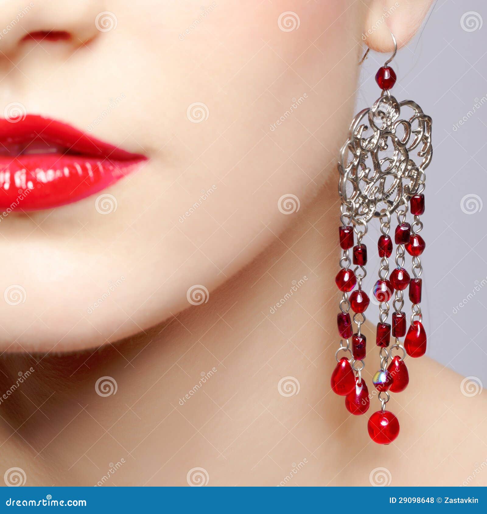 Beautiful Woman in Ear-rings Stock Photo - Image of jewellery, fashion ...