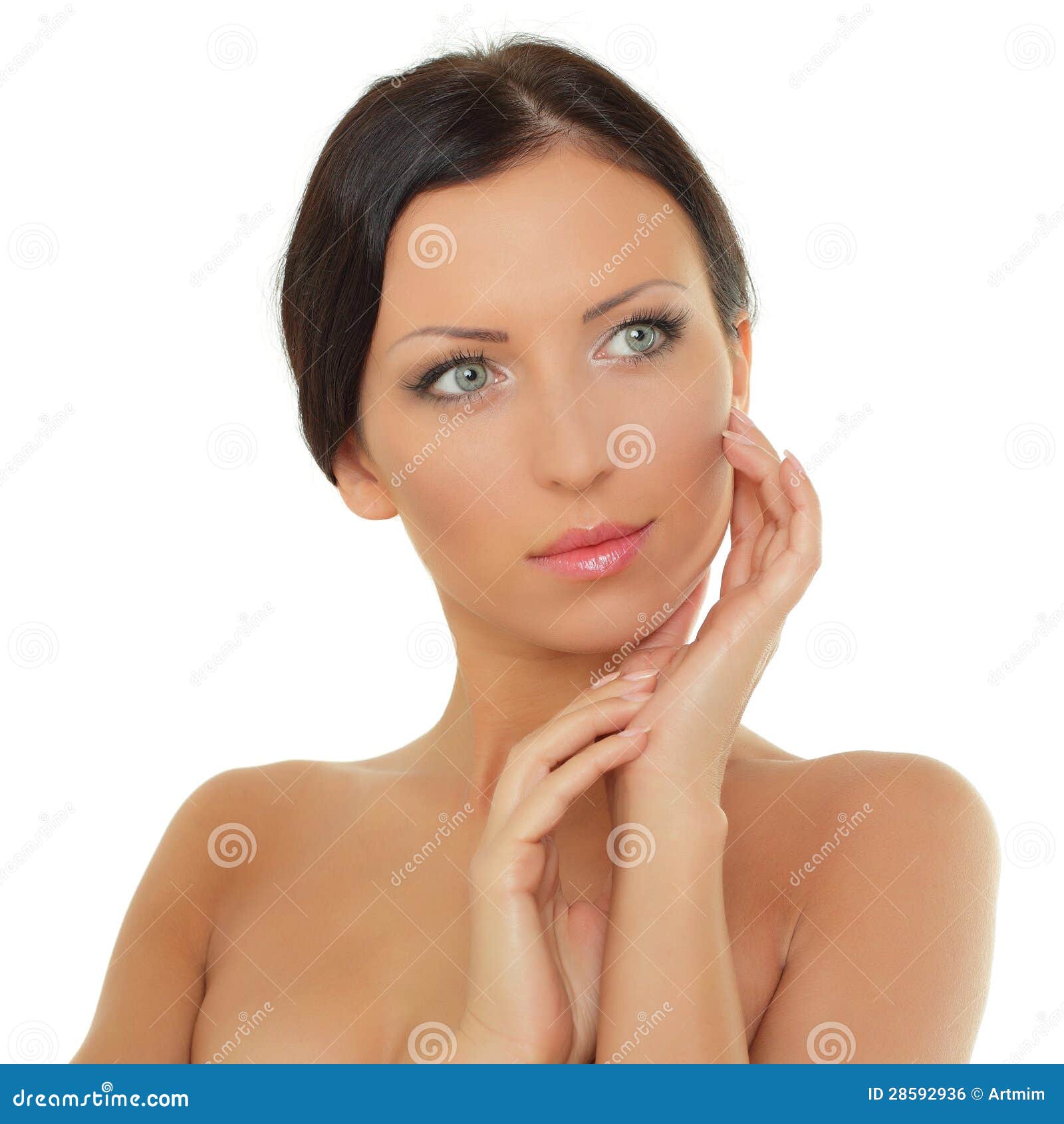 Beautiful woman, face stock photo. Image of style, adult - 28592936