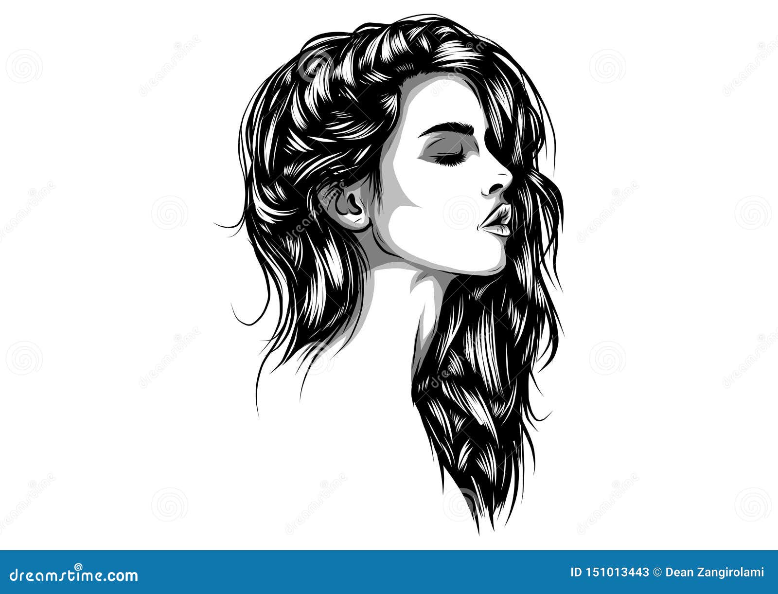 Beautiful Woman Face Hand Drawn Vector Illustration Sketch Stock Vector ... Beautiful Woman Face Hand Drawn Vector Illustration Sketch Stock Vector ...