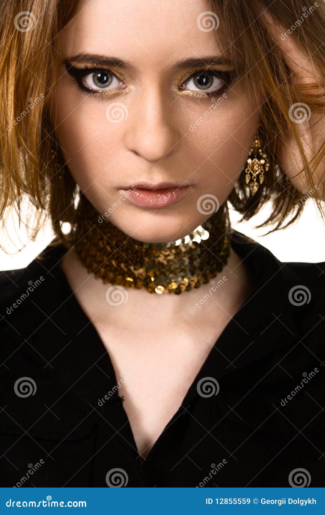 Beautiful Woman Face Portrait Stock Image - Image of makeup, clear ...