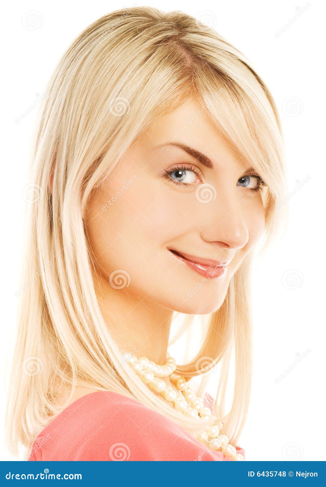Beautiful Woman Face Smiling Stock Photo - Image of look, healthcare ...
