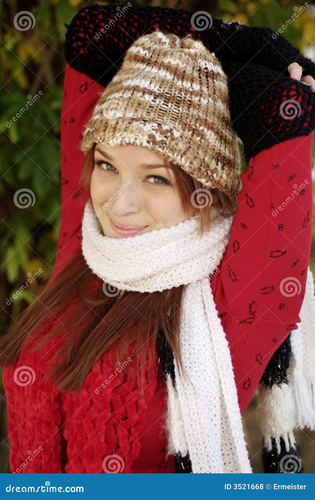 Beautiful Woman in Fall Season Stock Photo - Image of white, teen: 3521668