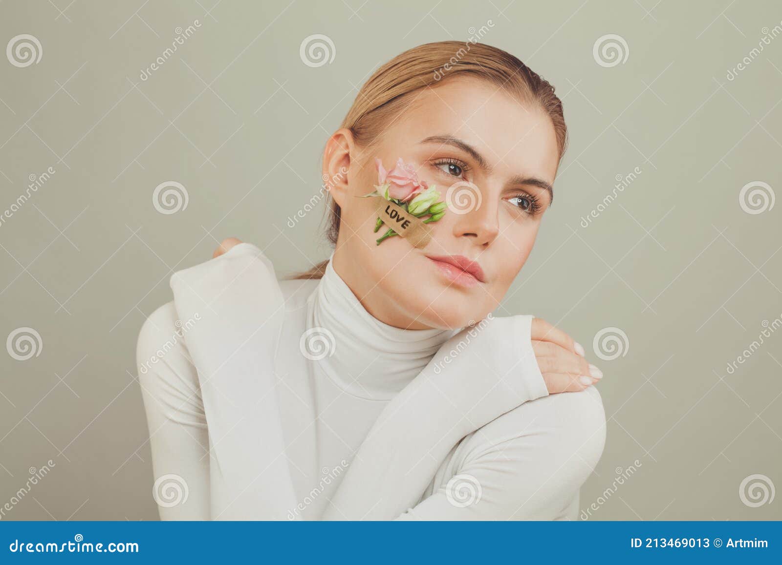 Beautiful Woman Falling in Love, Love Concept Stock Image - Image of ...