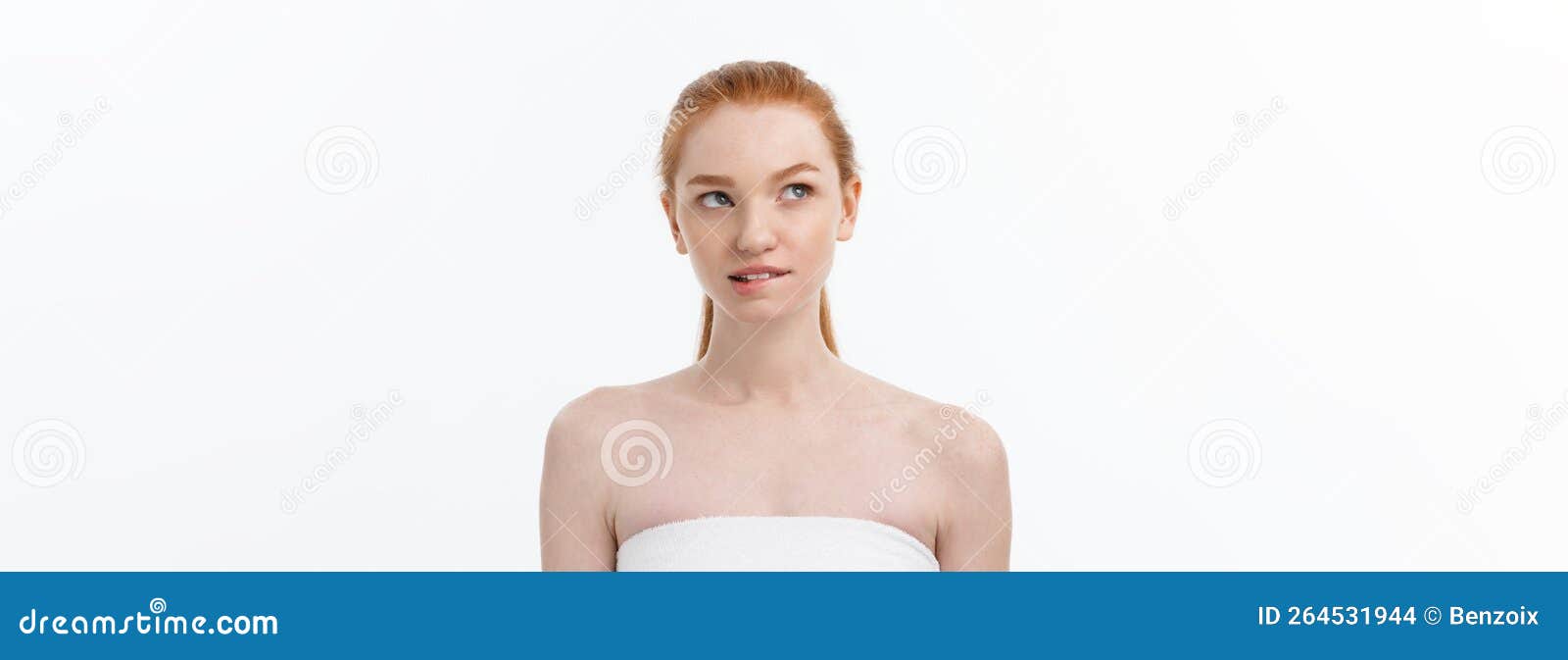 Beautiful Woman Female Skin Care Healthy Hair And Skin Close Up Face