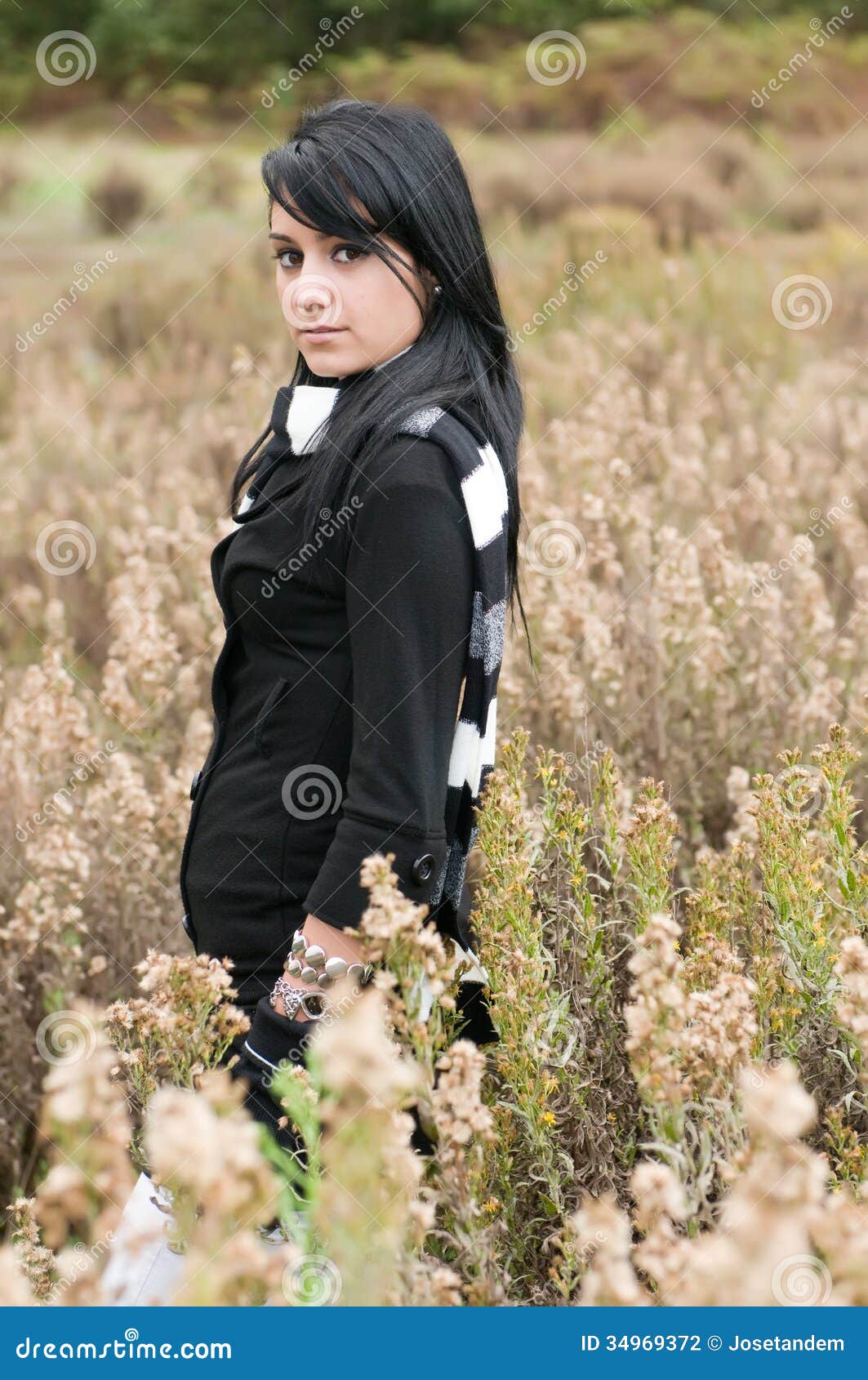 Beautiful Woman in the Forest Stock Photo - Image of happiness, fashion ...