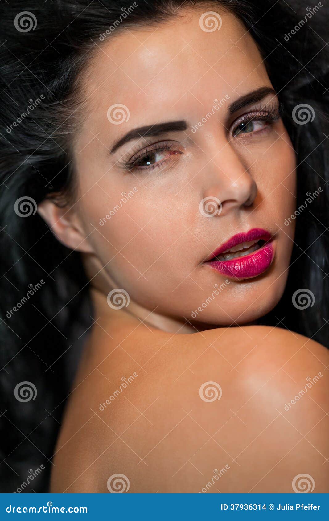Beautiful Woman with a Gentle Serene Expression Stock Photo - Image of ...